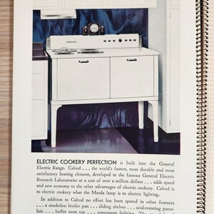 Vintage 1935 the New Art by General Electric Kitchen Institute Cookbook ...