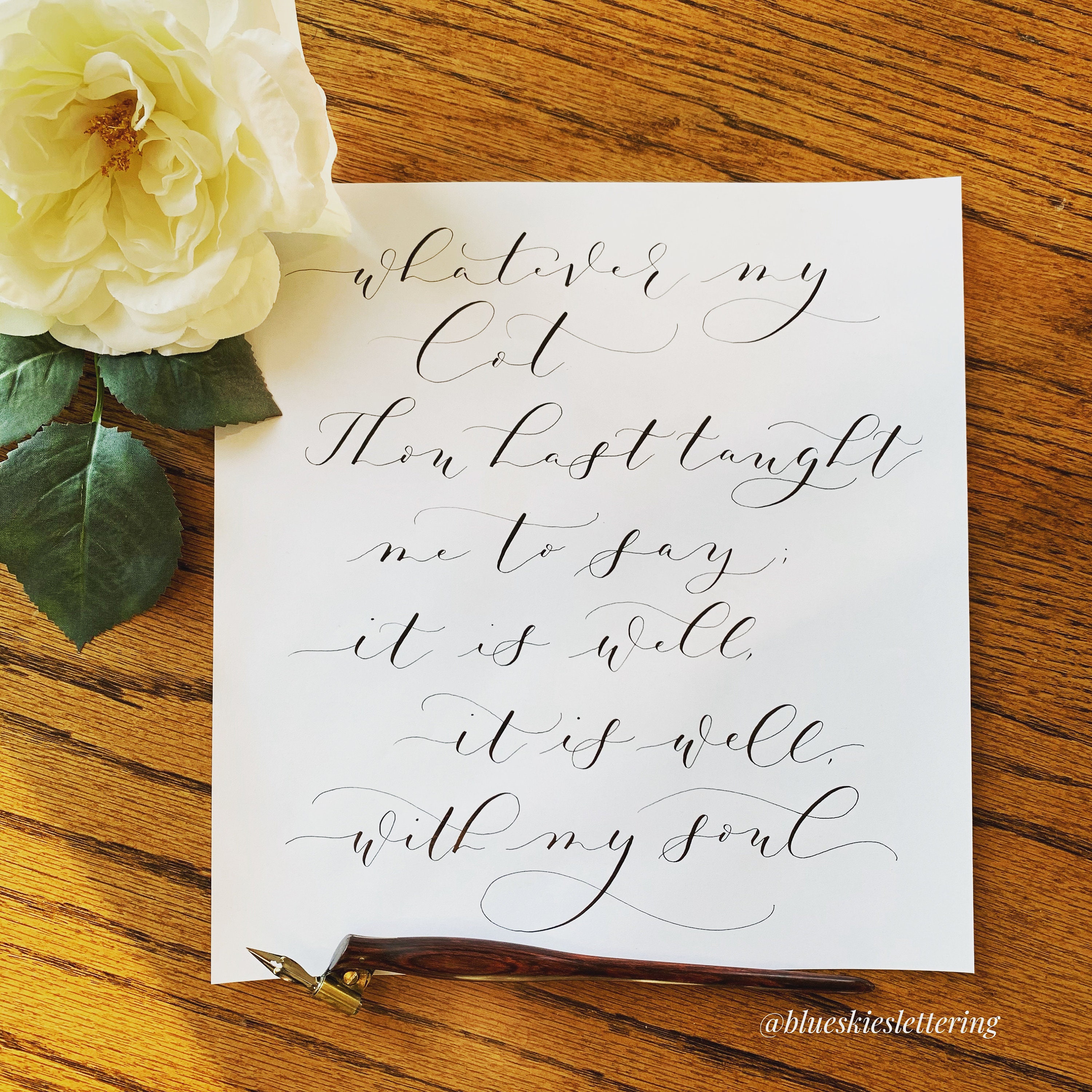 Custom Calligraphy Saying/ Bible Verse/ Quote | Etsy