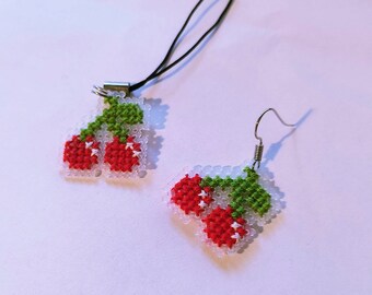 Mini Cherry Cross Stitch Pattern PDF Digital Download - Etsy