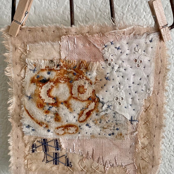 Fabric Art Collage - Etsy