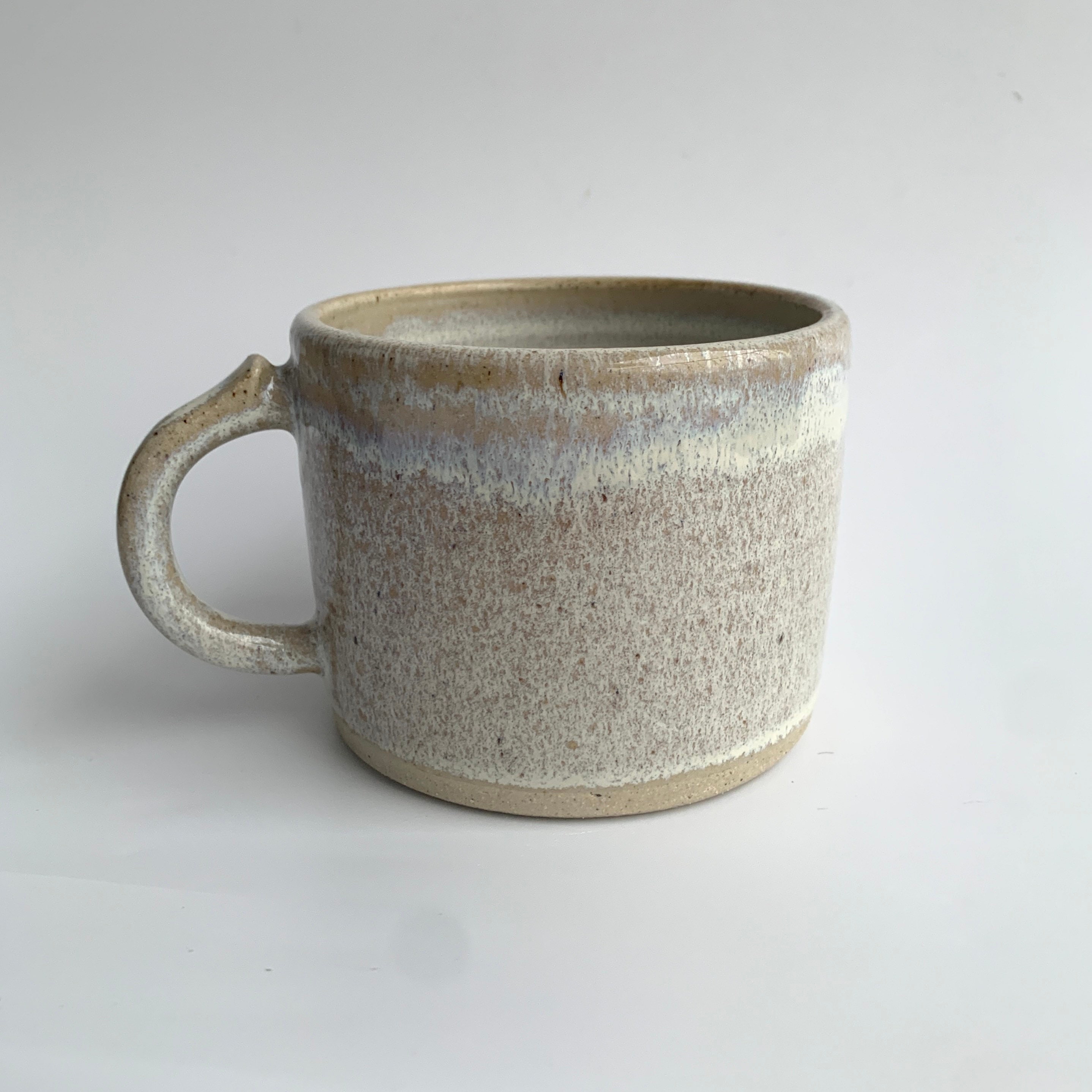 Glossy White Mug | Cafe | Hand-thrown | Stoneware Ceramics | Studio ...