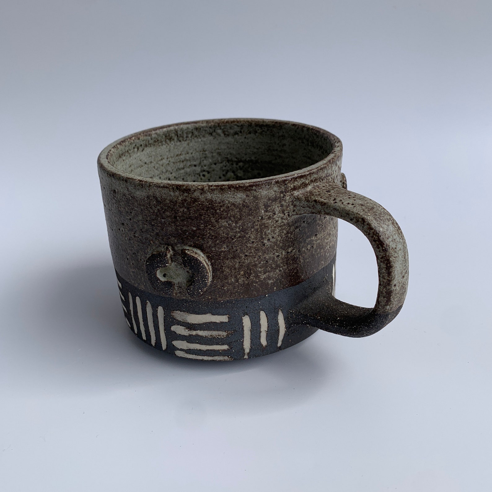 Black Stoneware Mug| Cafe | Hand-thrown | Ceramics | Studio Ceramics ...