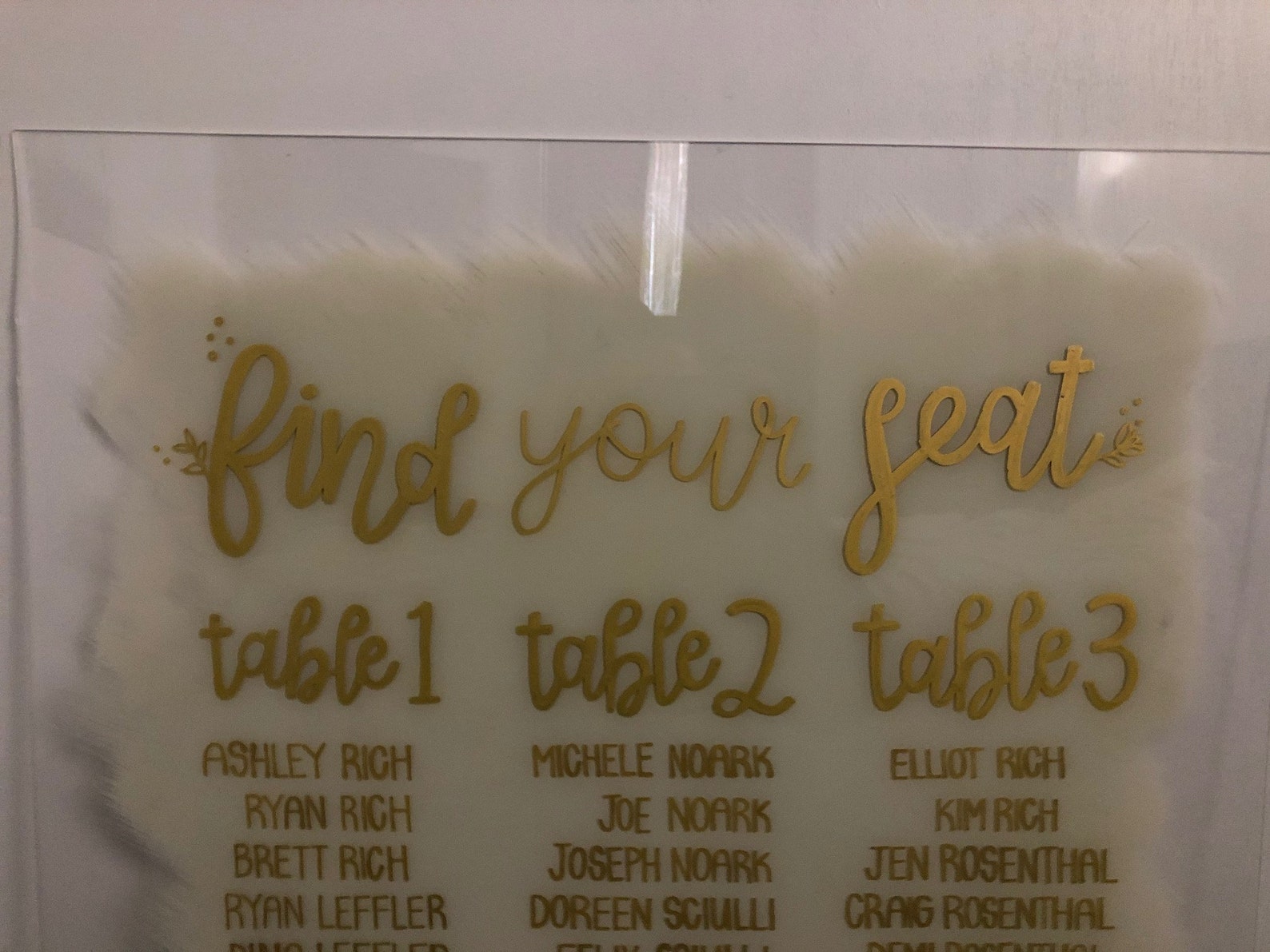 Hand Painted Seating Chart Sign - Etsy