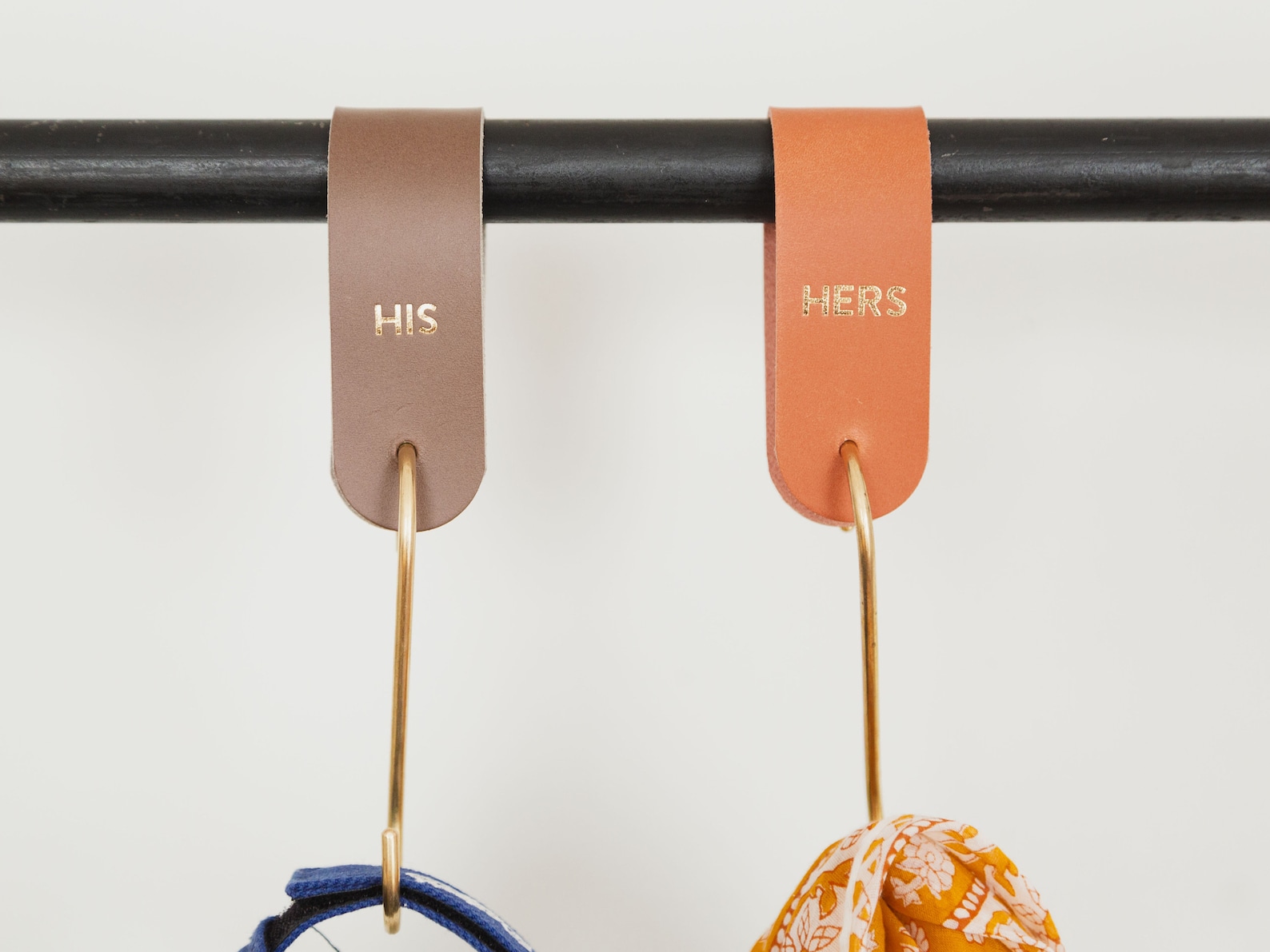 Italian Leather Loop Hooks, Solid Brass S Hook, Made in USA - Etsy