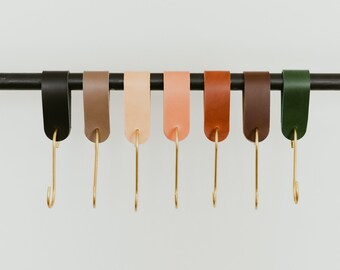 Leather Loop Hooks - Etsy