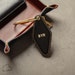 Vintage Leather Hotel Key With Brass Oval Key Ring, Personalized ...