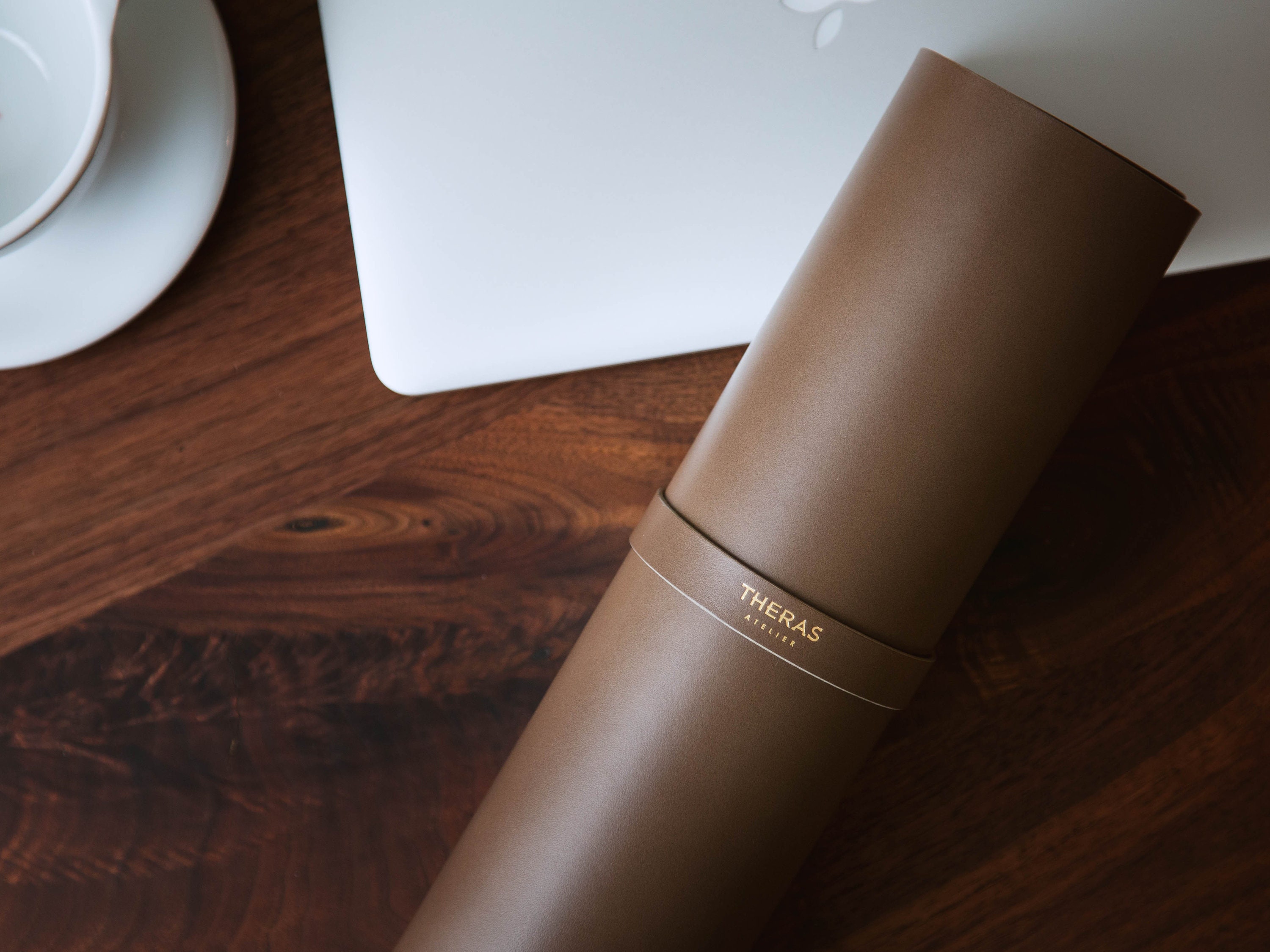 Personalized Italian Leather Desk Mat: Portable Blotter - Etsy