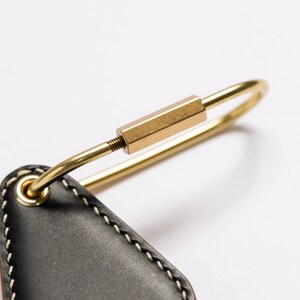 Vintage Leather Hotel Key With Brass Oval Key Ring, Personalized ...