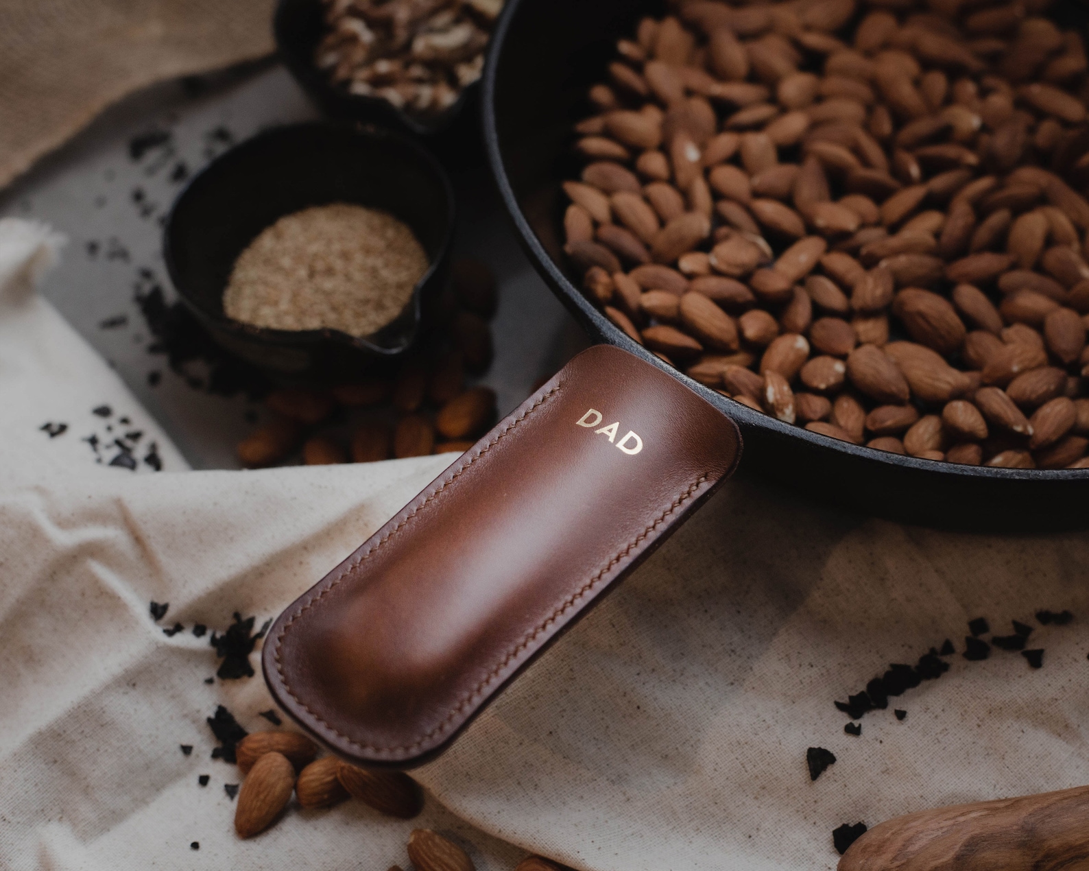 Leather Cast Iron Skillet Handle Cover Pot Handle Cover - Etsy