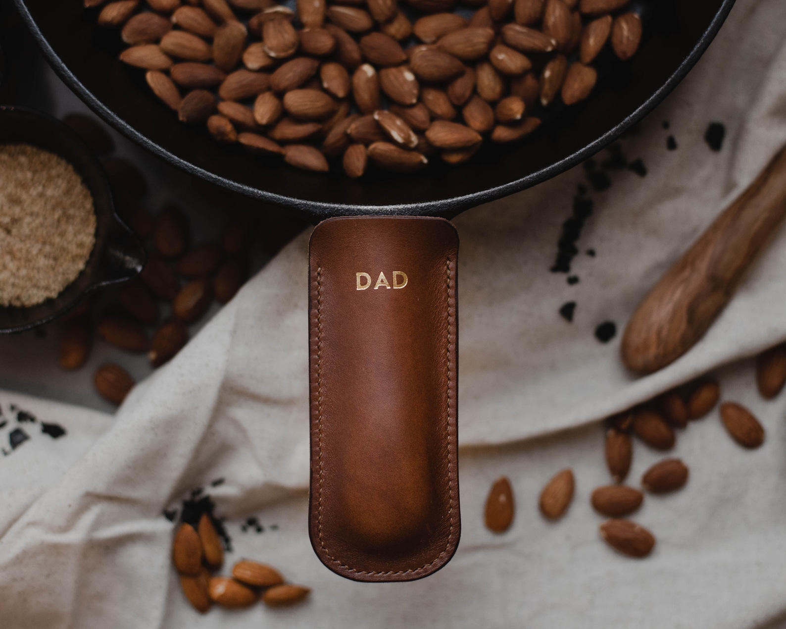 Leather Cast Iron Skillet Handle Cover Pot Handle Cover - Etsy