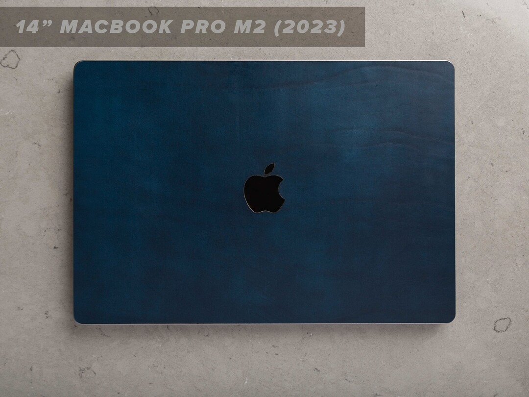 Italian Leather MacBook Pro 14" Skin, M2 (2023), Logo Cut Out ...