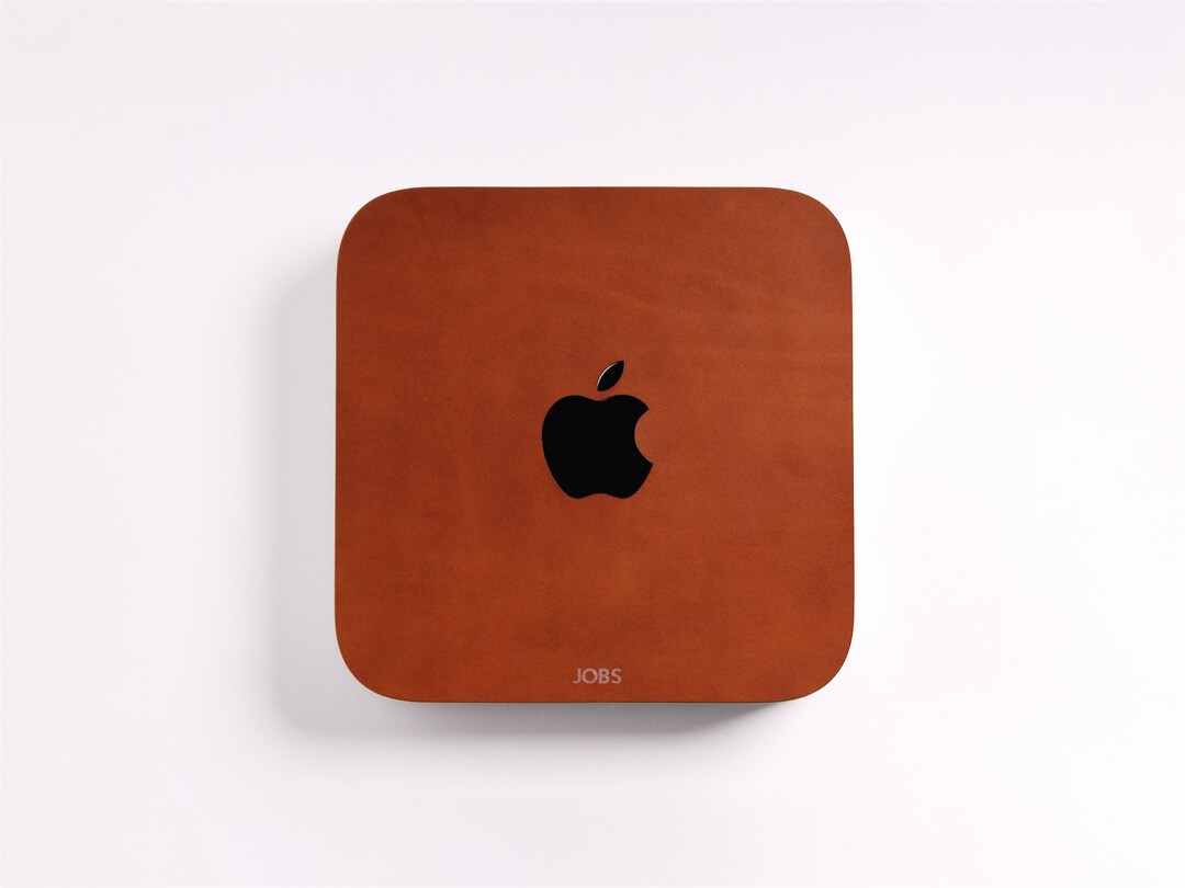 Italian Leather Skin With Apple Logo Cut Out for Mac Mini M1 & M2, Skin ...