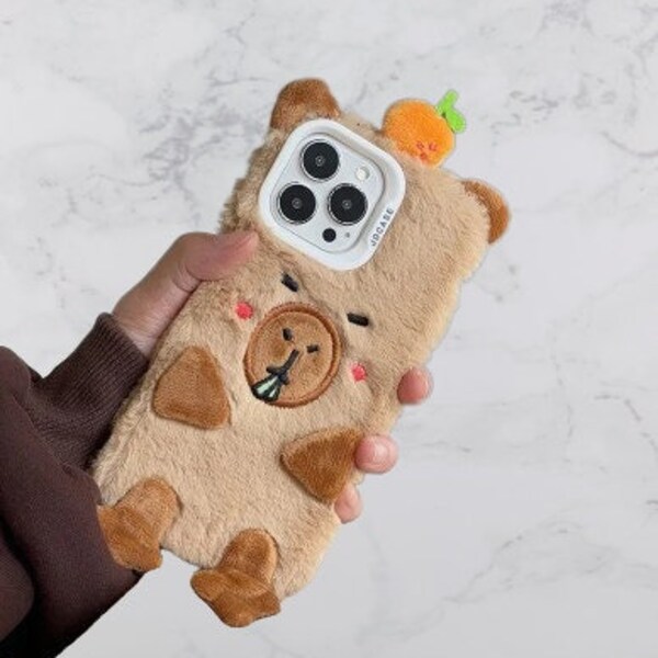 Fuzzy Capybara Plush - Etsy