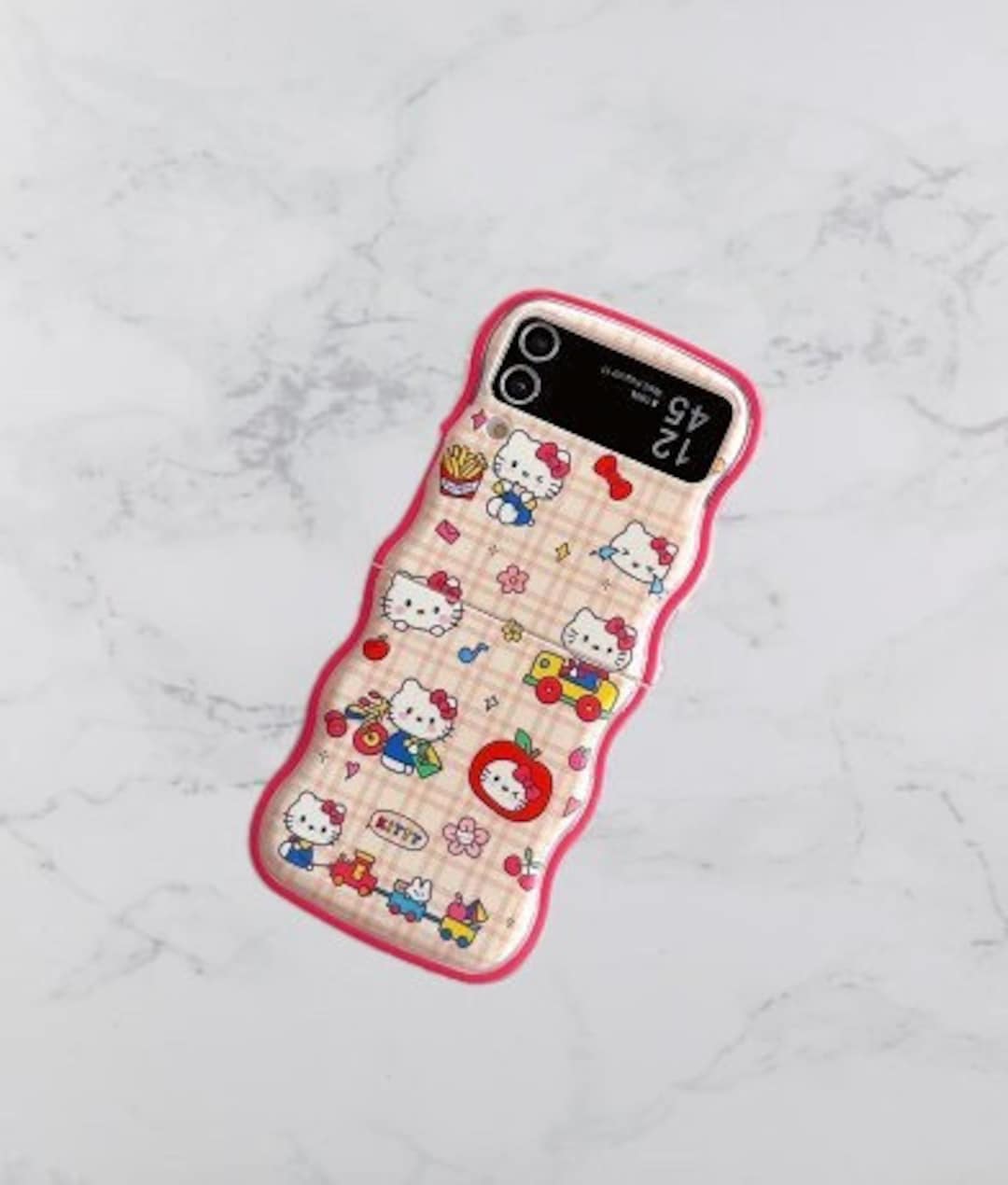 Cute Kawaii Japanese Anime Kitty Cat Z Flip 3 Case transparent ...