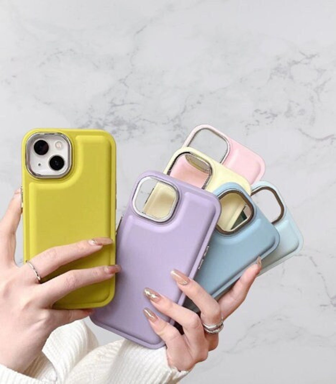 Cute Pastel Matte Air Puffer Soft Full Protection Shockproof - Etsy
