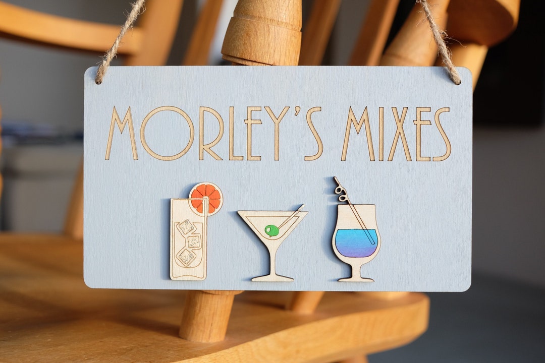 Personalised Home Bar Sign, Home Bar Accessories, Custom Bar Sign ...