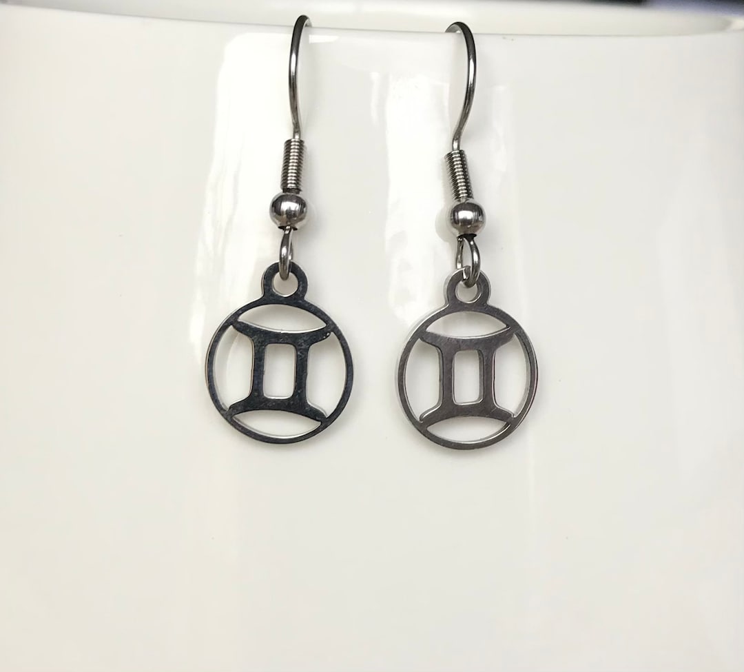 Pendientes del signo estelar de Géminis - Etsy España