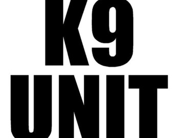K9 Unit Decal | Etsy