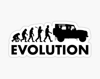 Evolution Car Decal - Etsy UK