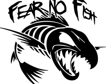 Fear No Fish Decal | Etsy