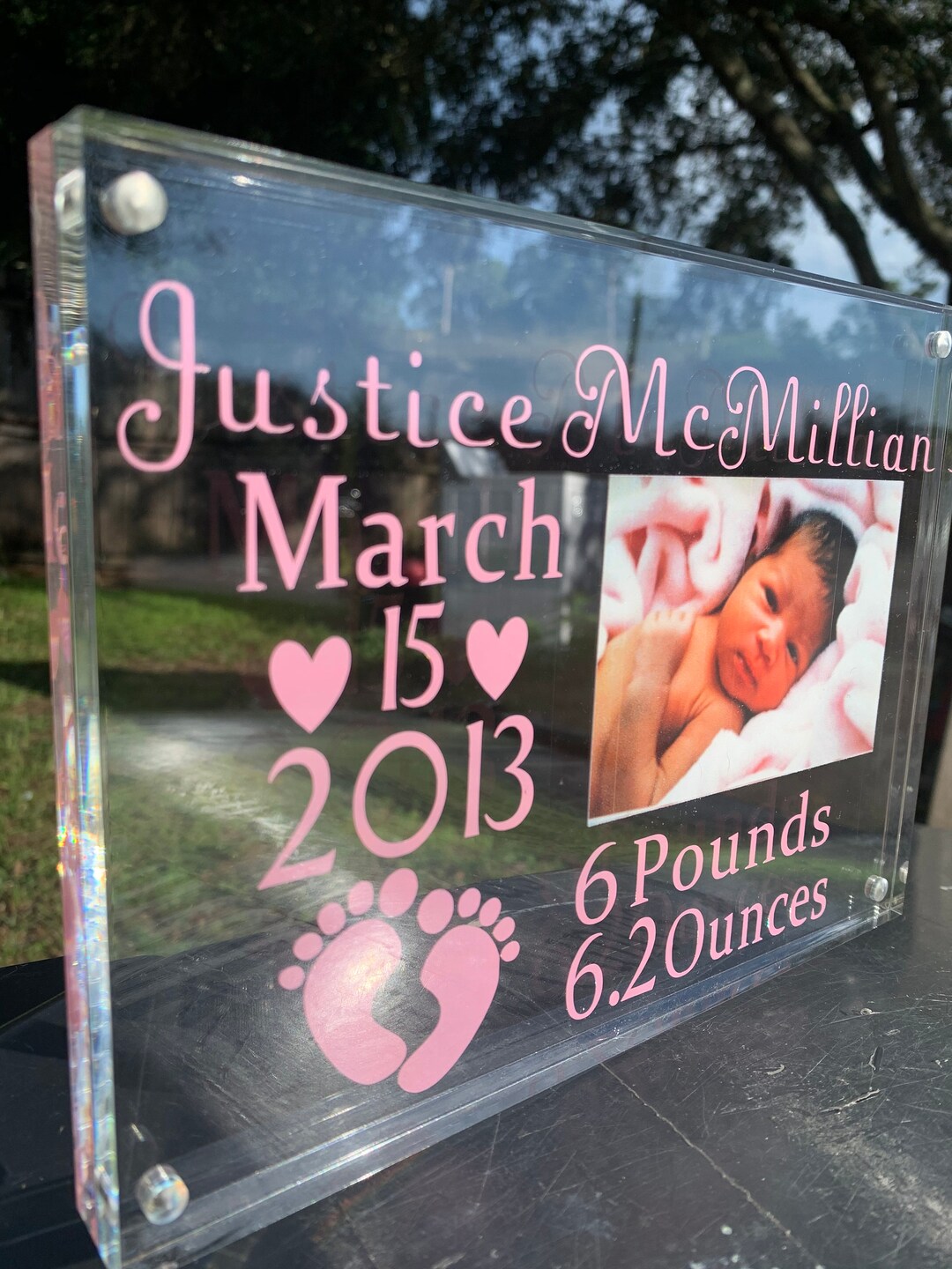 Custom Acrylic Photo Frame - Etsy