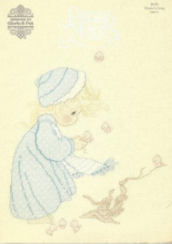 Vintage Precious Moments Counted Cross Stitch Patterns PM-11 | Etsy