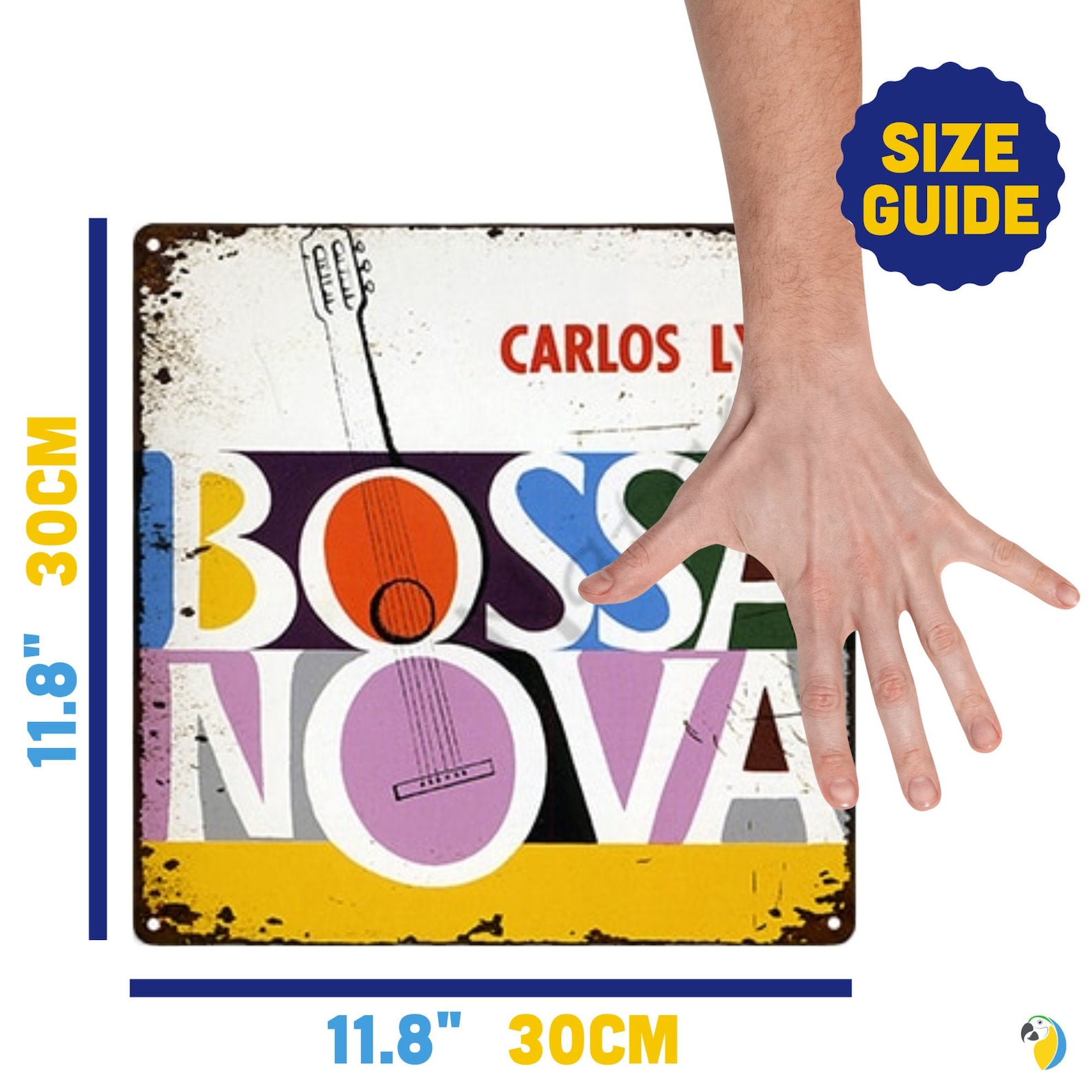 Bossa Nova Vintage Vinyl Tin Sign Brazilian 50s Jazz Music Metal Poster ...