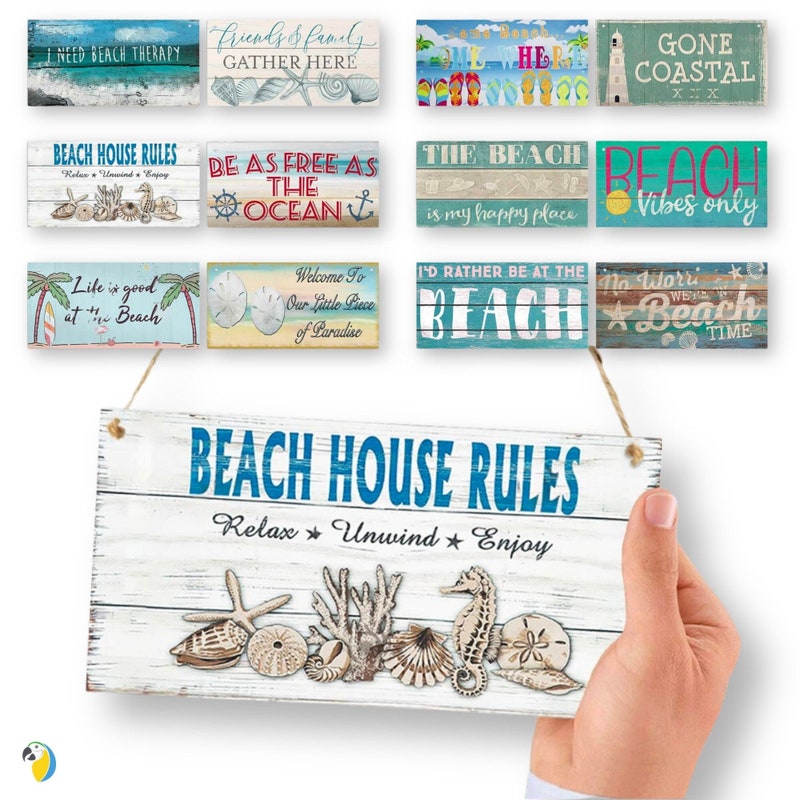 Wooden Beach Signs - Etsy