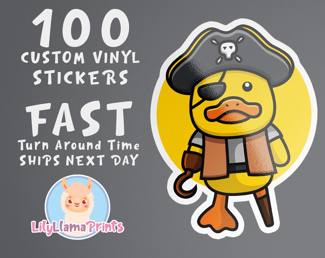 Custom Stickers 100 Die Cut Waterproof Custom Vinyl Stickers Ships Next ...