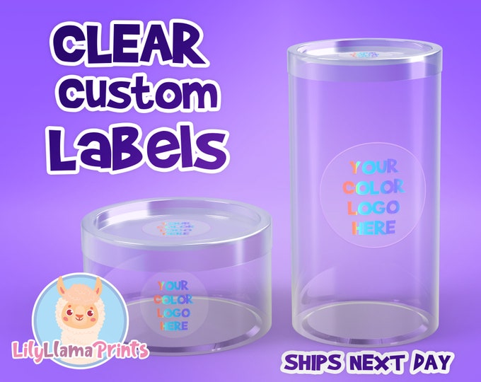 Bulk Vinyl Clear Stickers, Transparent Sticker Labels Any Shape Cut ...