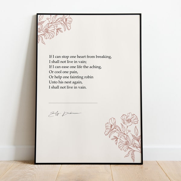Emily Dickinson - Etsy
