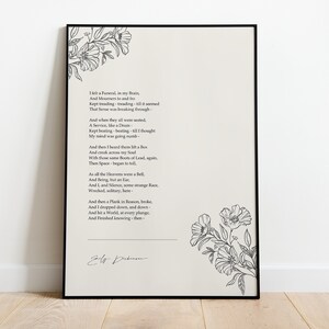 Emily Dickinson "i Felt A Funeral, in My Brain, and Mourners to and Fro ...