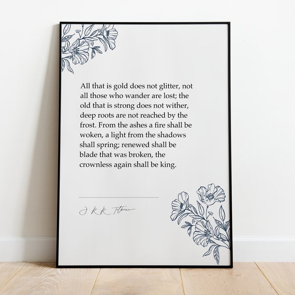 J R R Tolkien Quote - Etsy