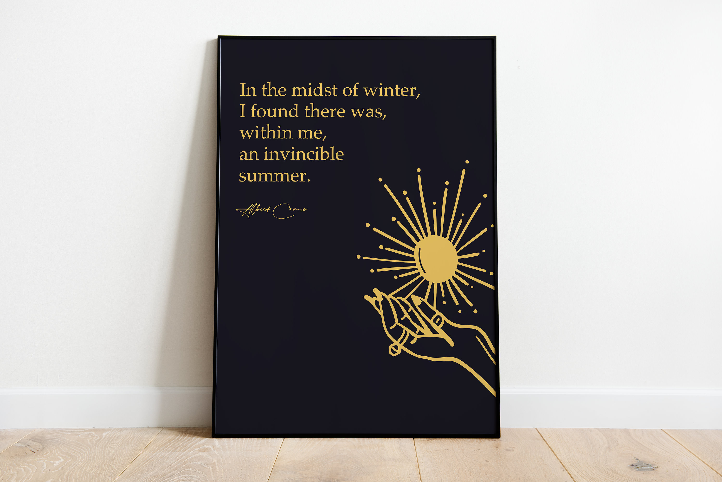 Albert Camus in the Midst of Winter.. Invincible - Etsy