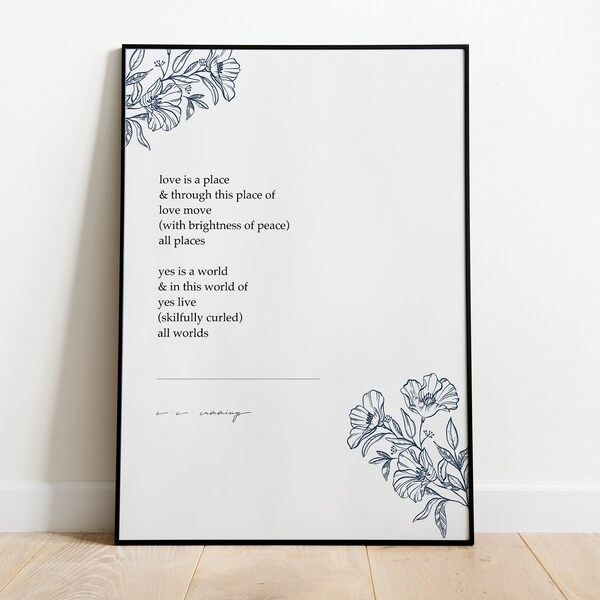 E E Cummings Quote - Etsy