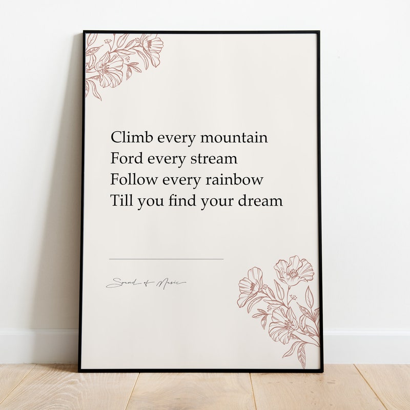 Climb Every Mountain - Etsy