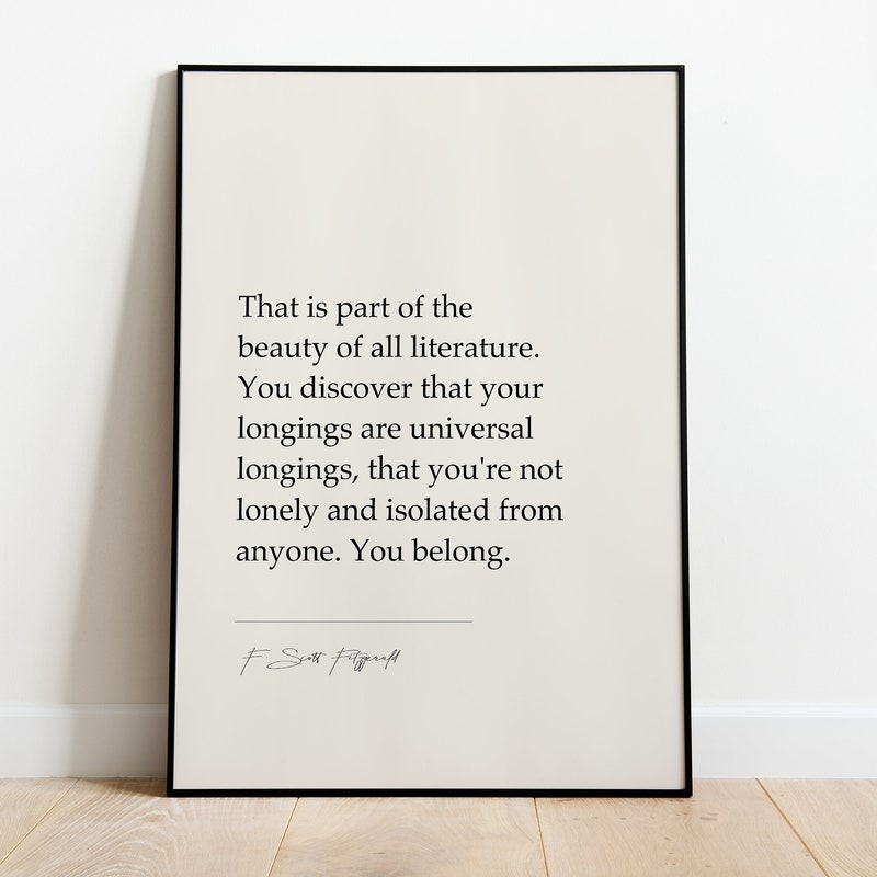 Literature Quote - Etsy