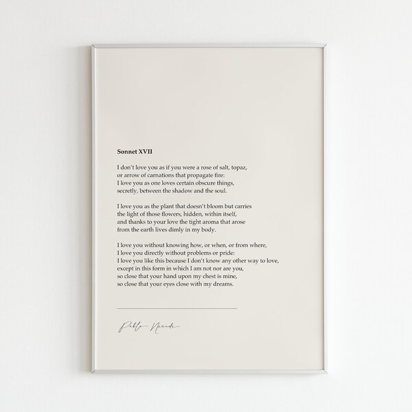Pablo Neruda - Etsy