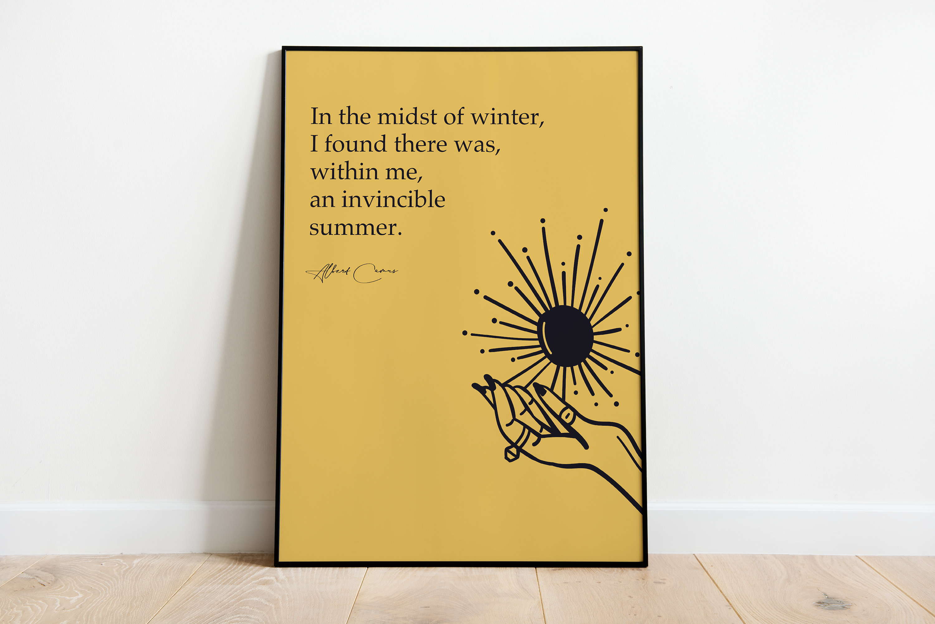 Albert Camus in the Midst of Winter.. Invincible - Etsy