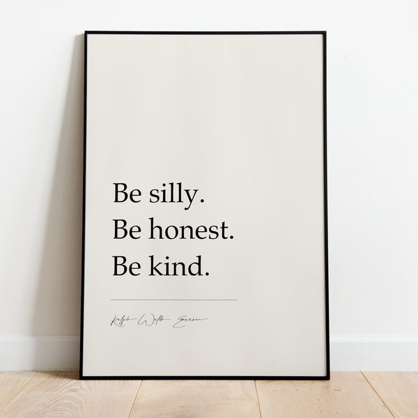 Be Silly Be Honest - Etsy