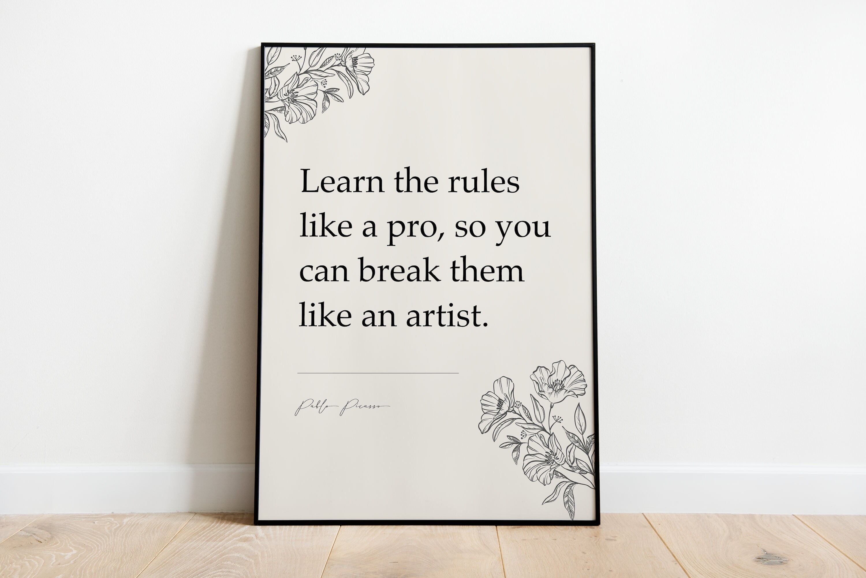 Pablo Picasso Love Quotes Pablo Picasso Quote: Learn The Rules Like A