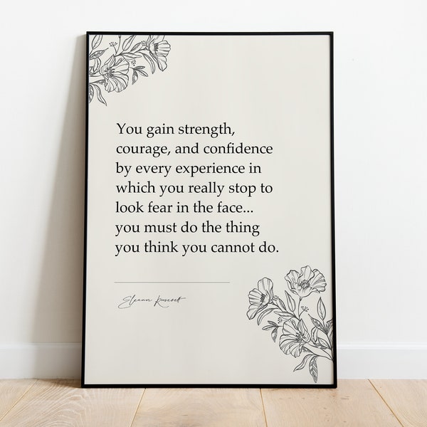 Eleanor Roosevelt Quote - Etsy