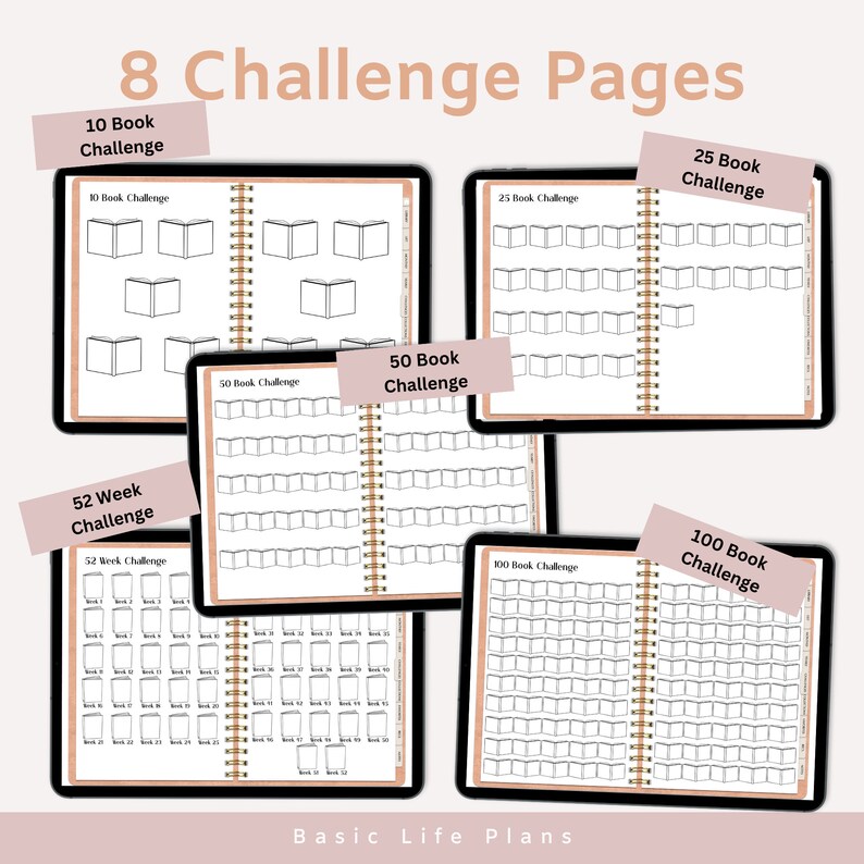 Digital Reading Journal | Goodnotes Reading Journal | iPad Reading ...