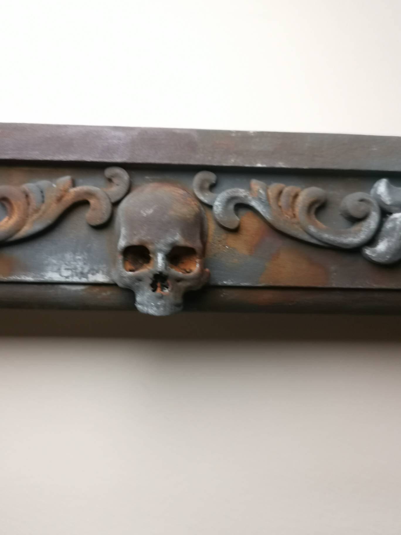 Custom Skull Frame for Canvas, Baroque Frame, Rust, Unique Frame ...