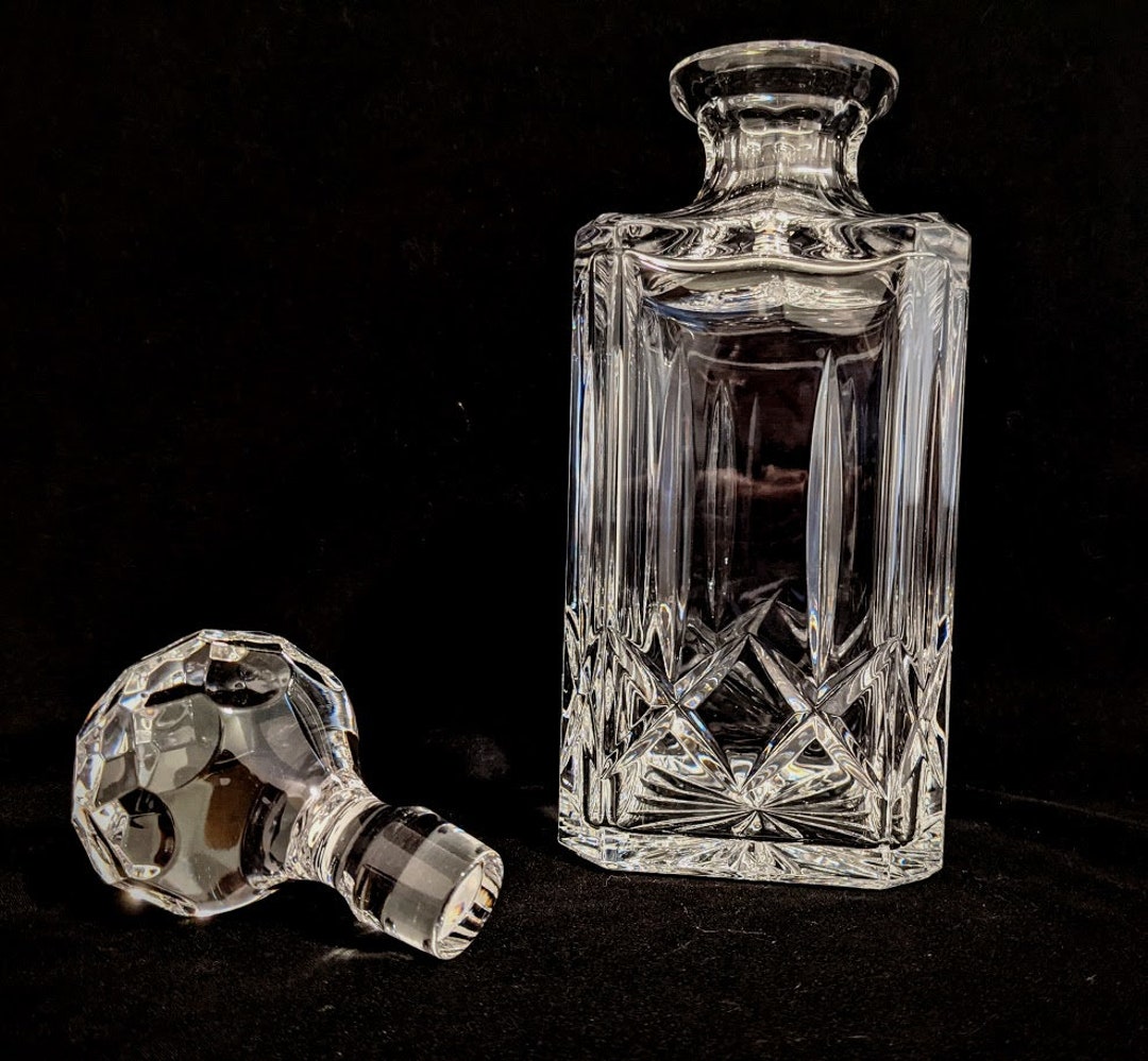 Atlantis Hand Blown Crystal Decanter - Etsy