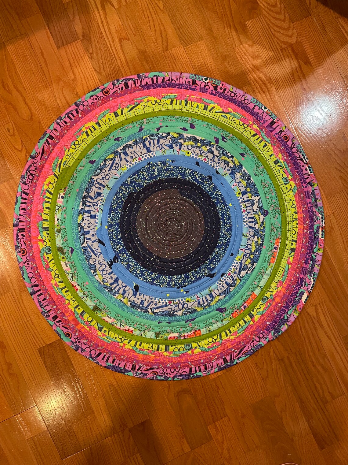 Tula Pink Jelly Roll Round Rug - Etsy