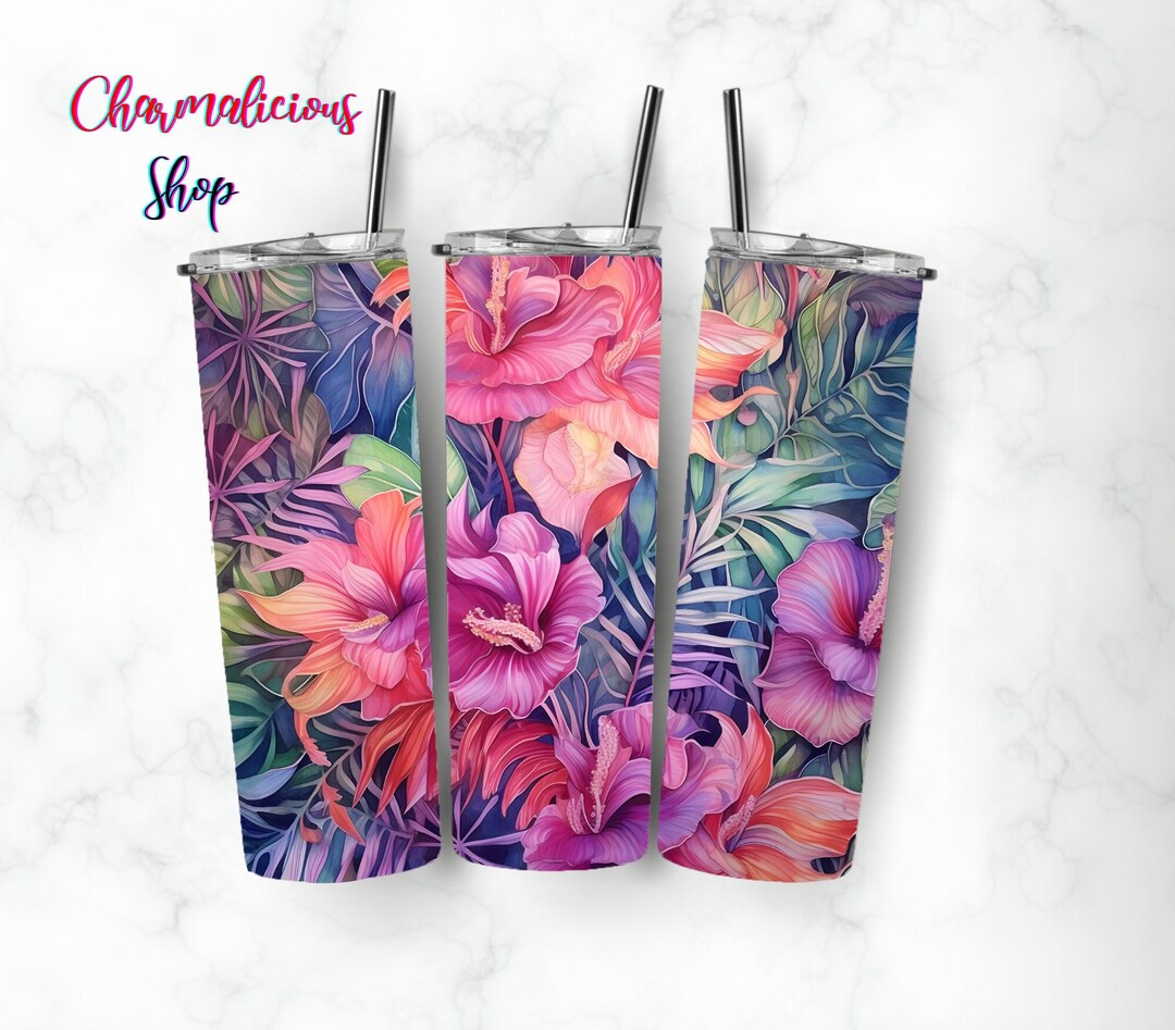 Tropical Flowers, Spring Flowers, Sublimation, Ready to Press, Print ...