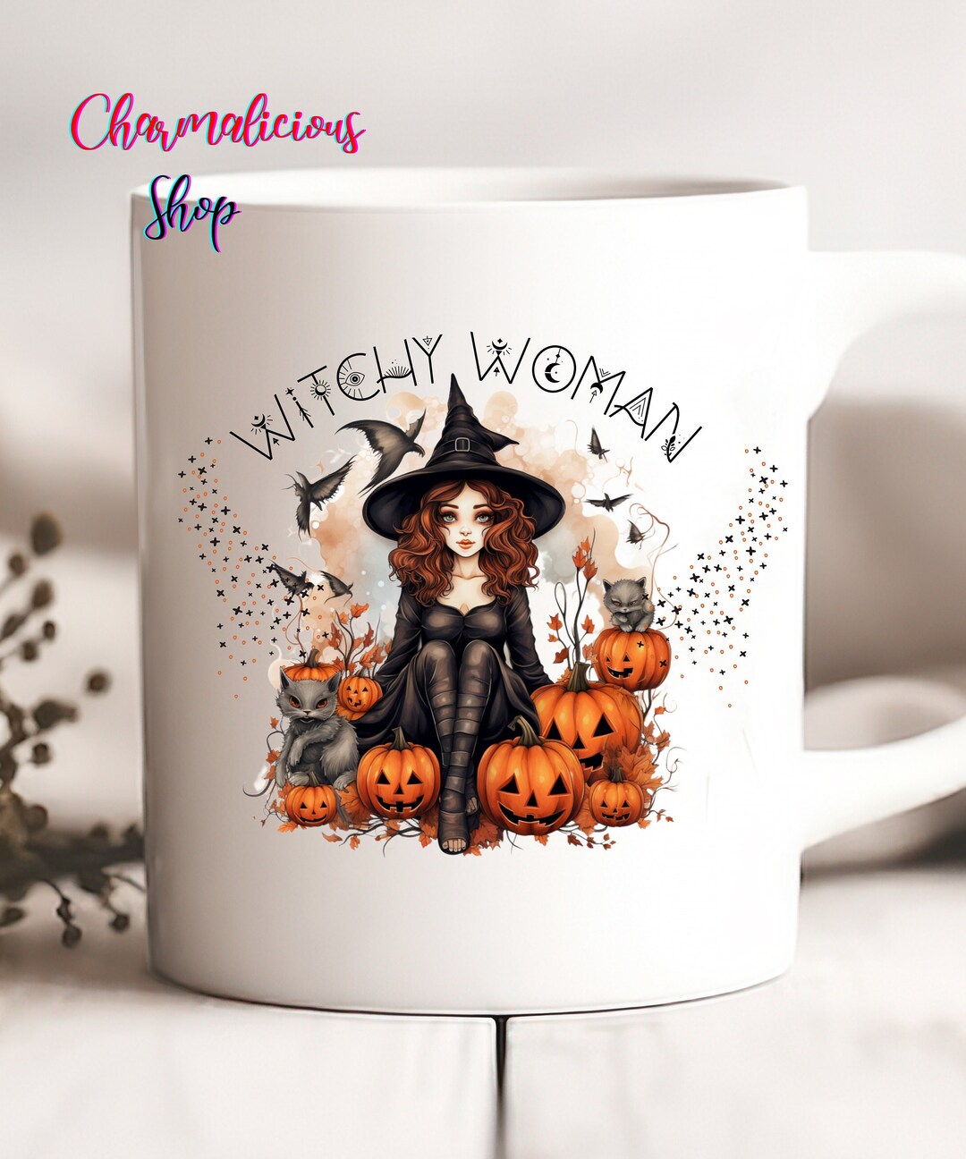 Witchy, Mug Design, Sublimation, Ready to Press, Print Out Transfer, 11 ...