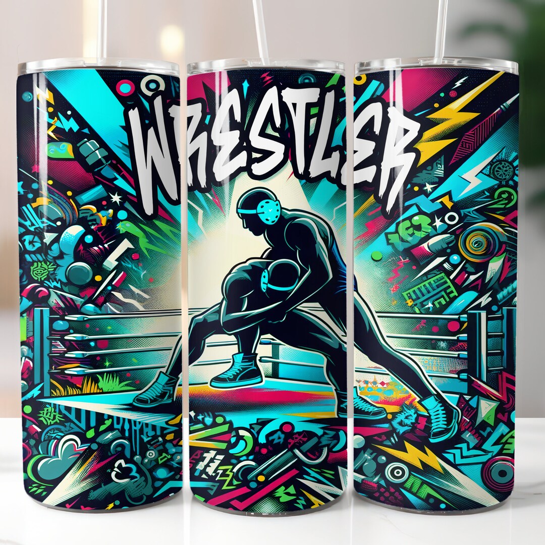 Wrestler, Sublimation, Ready to Press, Print Out Transfer, 20 Oz ...