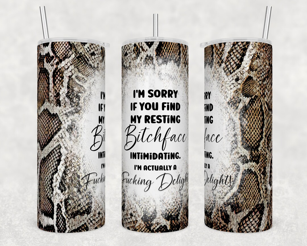 Resting B Face, Sublimation, Ready to Press, Print Out Transfer, 20 Oz ...